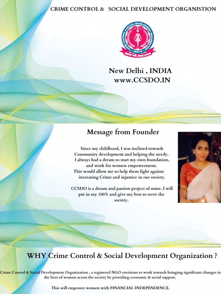 Crime Control & Social Development Organistion | PDF | Empowerment ...
