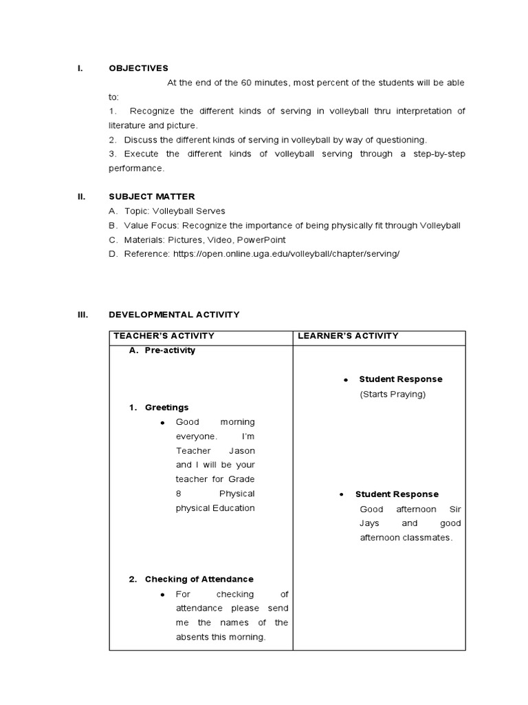 Detailed Lesson Plan | PDF
