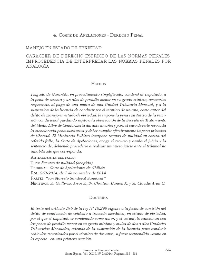 Nulidad en Caso de Manejo Ebrio | PDF | Sentencia (ley) | Castigos