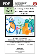 Tle-9-Module 1-Pecs | PDF | Entrepreneurship | Goal