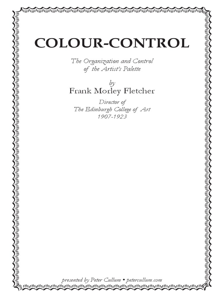COLOUR-CONTROL by Frank Morley Fletcher | PDF
