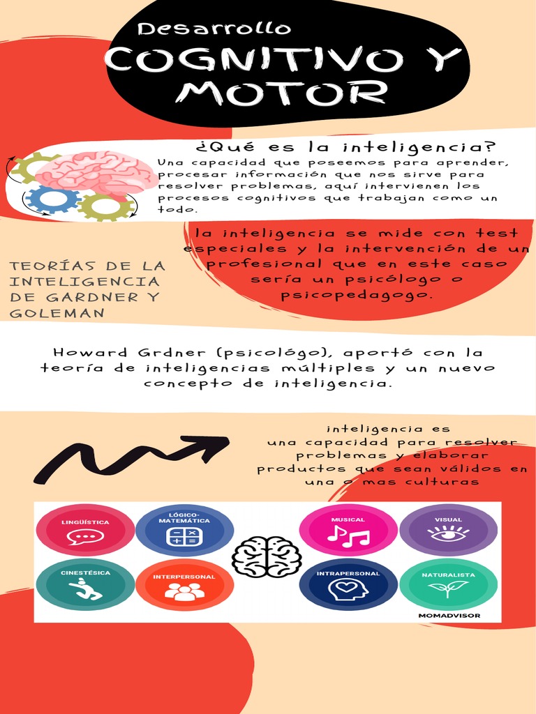 Desarrollo Cognitivo y Motor Infografía | PDF | Inteligencia | Sicología