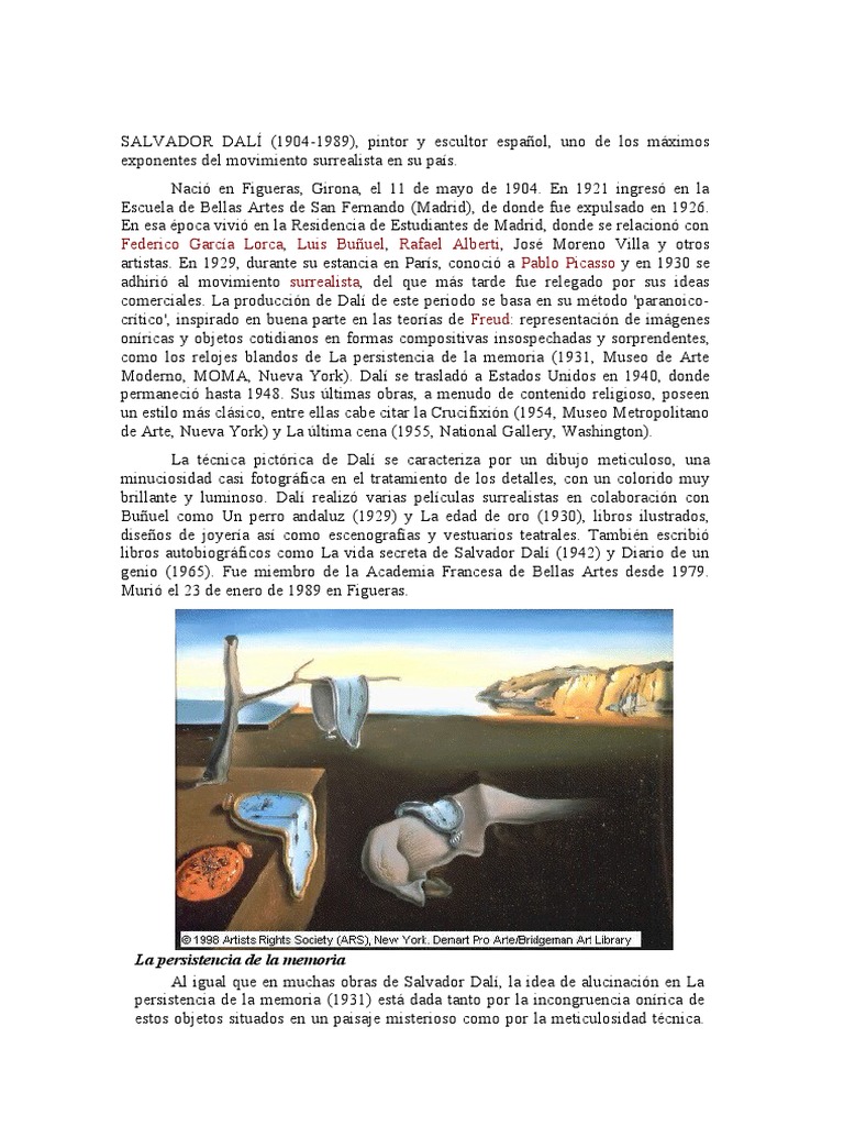 Salvador Dalí | PDF | Salvador Dalí | Surrealismo