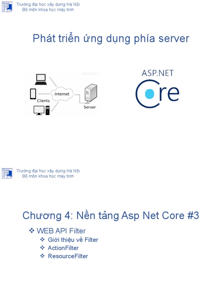 8. Chương 4 - nền tảng Asp Net Core #4 - filter | PDF