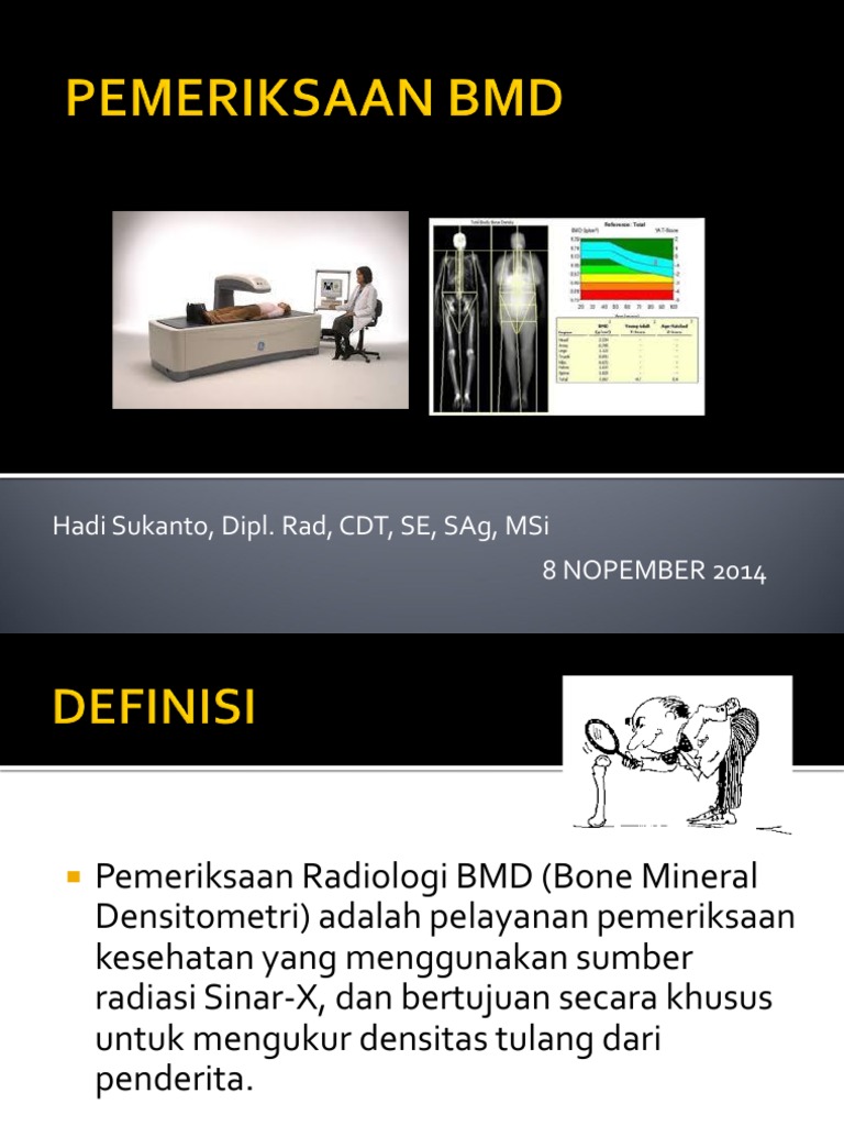 Pemeriksaan BMD | PDF | Osteoporosis | Medicine
