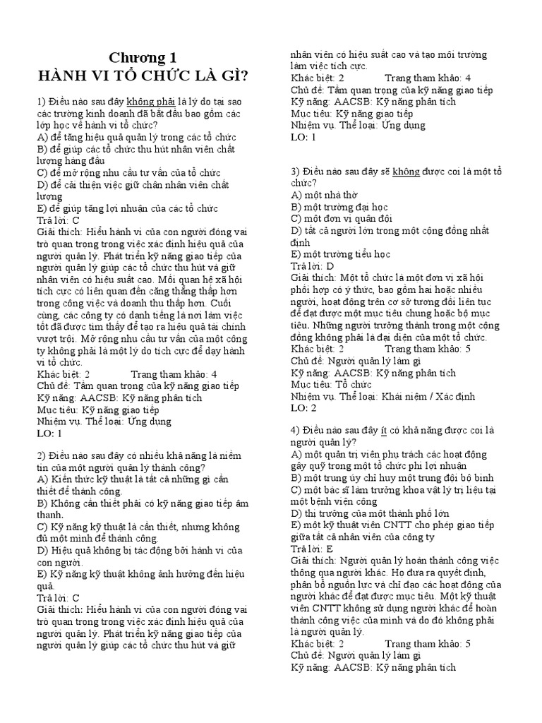 Hành Vi T CH C Full | PDF