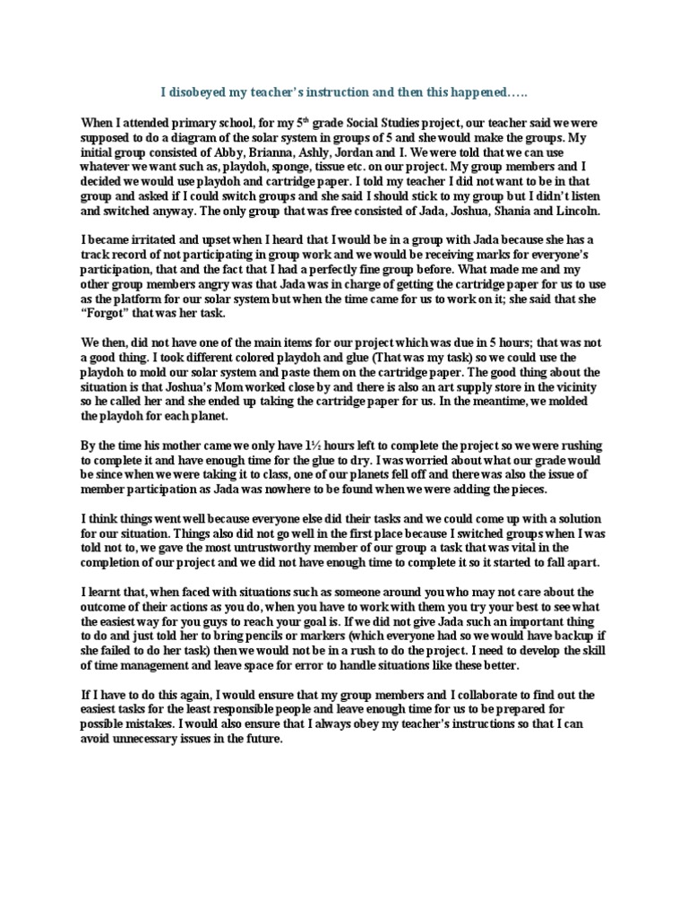 Reflection Activty 3 (Done) | PDF