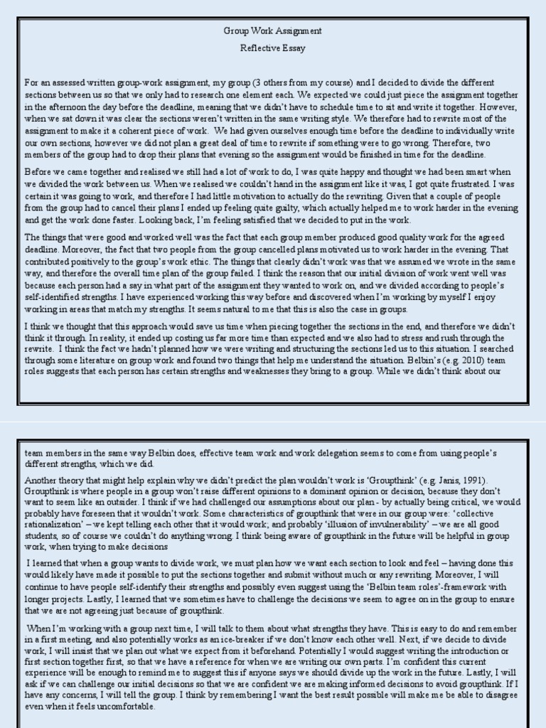 Reflection Activity 2 (Done) | PDF | Behavioural Sciences | Cognitive ...