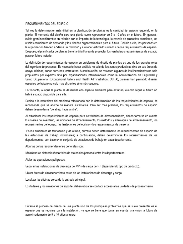 Requerimientos Del Edificio | PDF | Informática | Tecnología