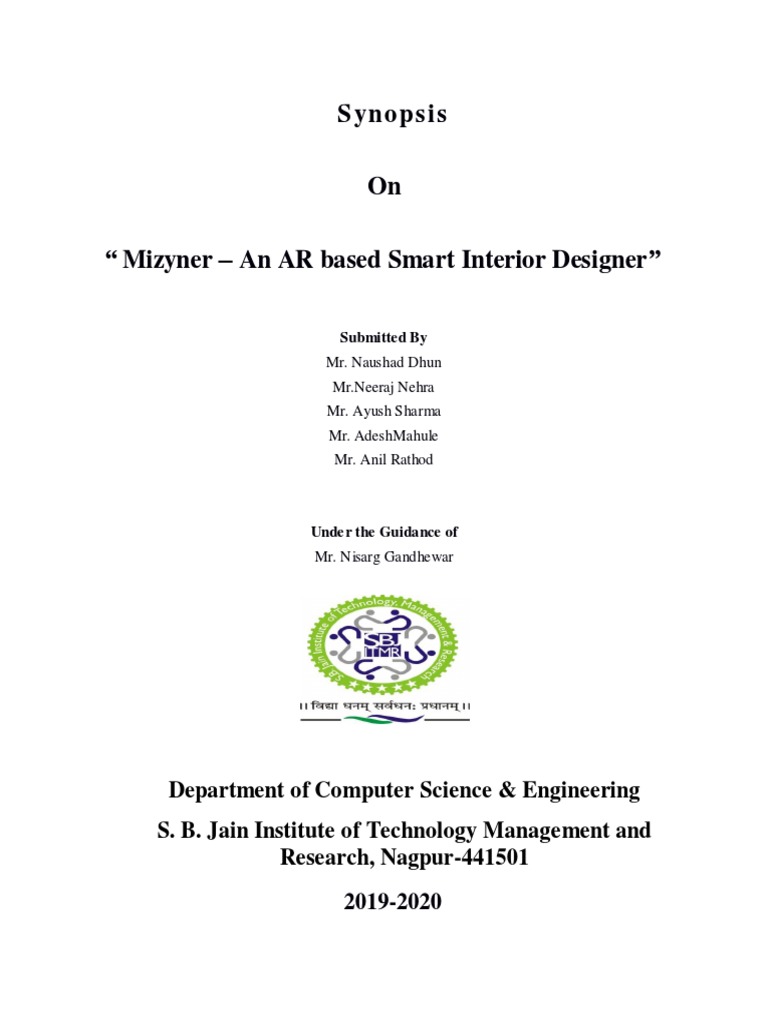 Sample Synopsis | PDF | Augmented Reality | Computing