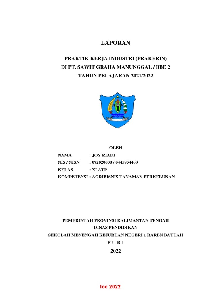 LAPORAN JOY On Progress (Rev1loc) | PDF | Bisnis