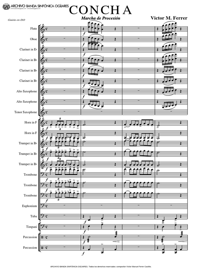 CONCHA 1 Víctor Ferrer X | PDF | Brass Instruments | Orchestras