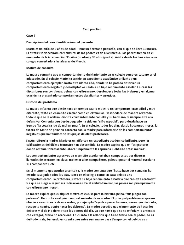 Caso 7 Practico Mario | PDF