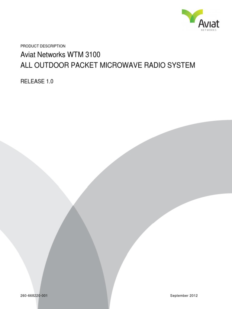 Aviat WTM3100 User Manual | PDF | Computer Network | Computer Networking
