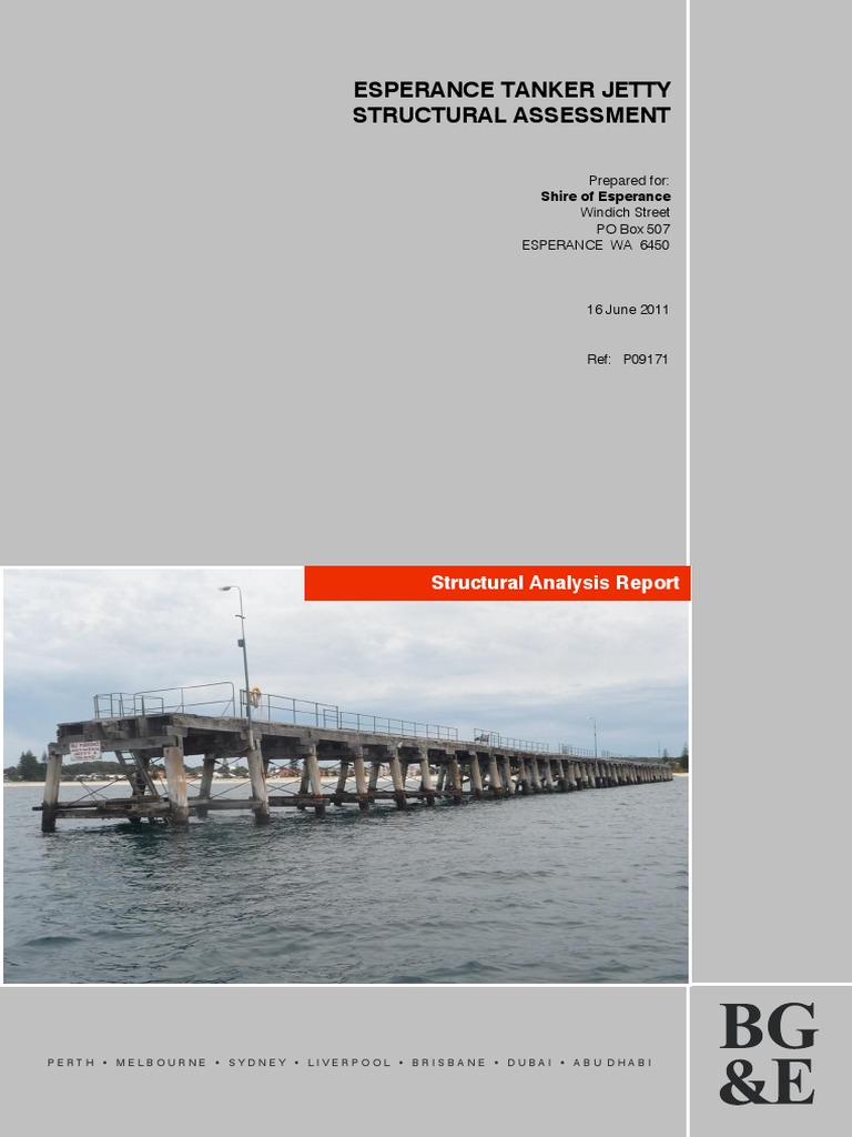 Esperance Tanker Jetty Structural Assesment | PDF | Deep Foundation ...