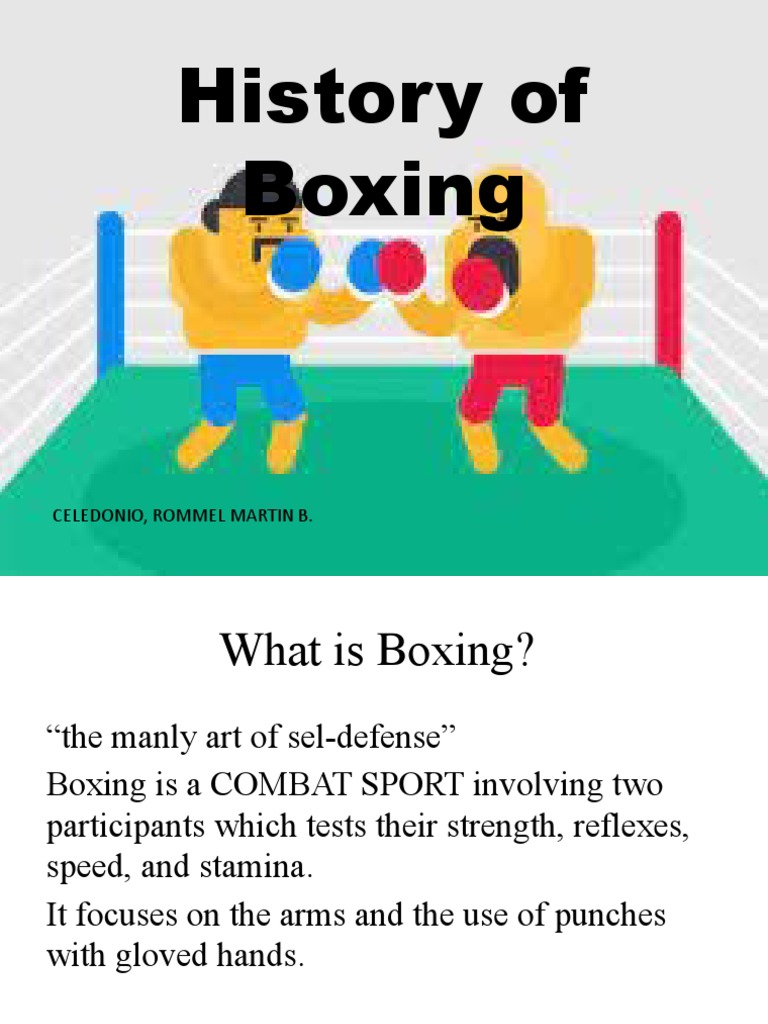 CELEDONIO - History of Boxing | PDF | Combat Sports | Sports