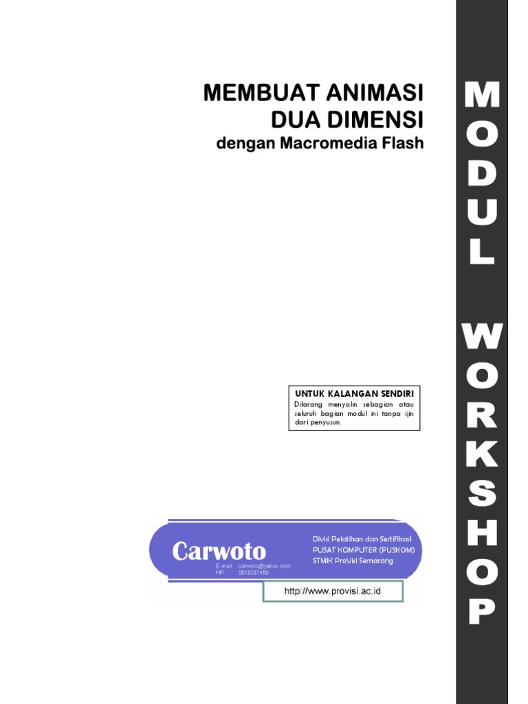 Membuat Animasi Dua Dimensi: Dengan Macromedia Flash | PDF
