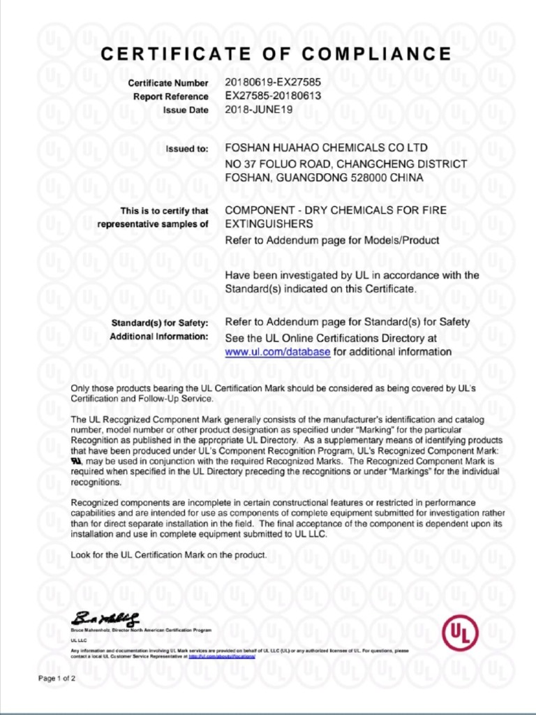 Certificacion UL | PDF