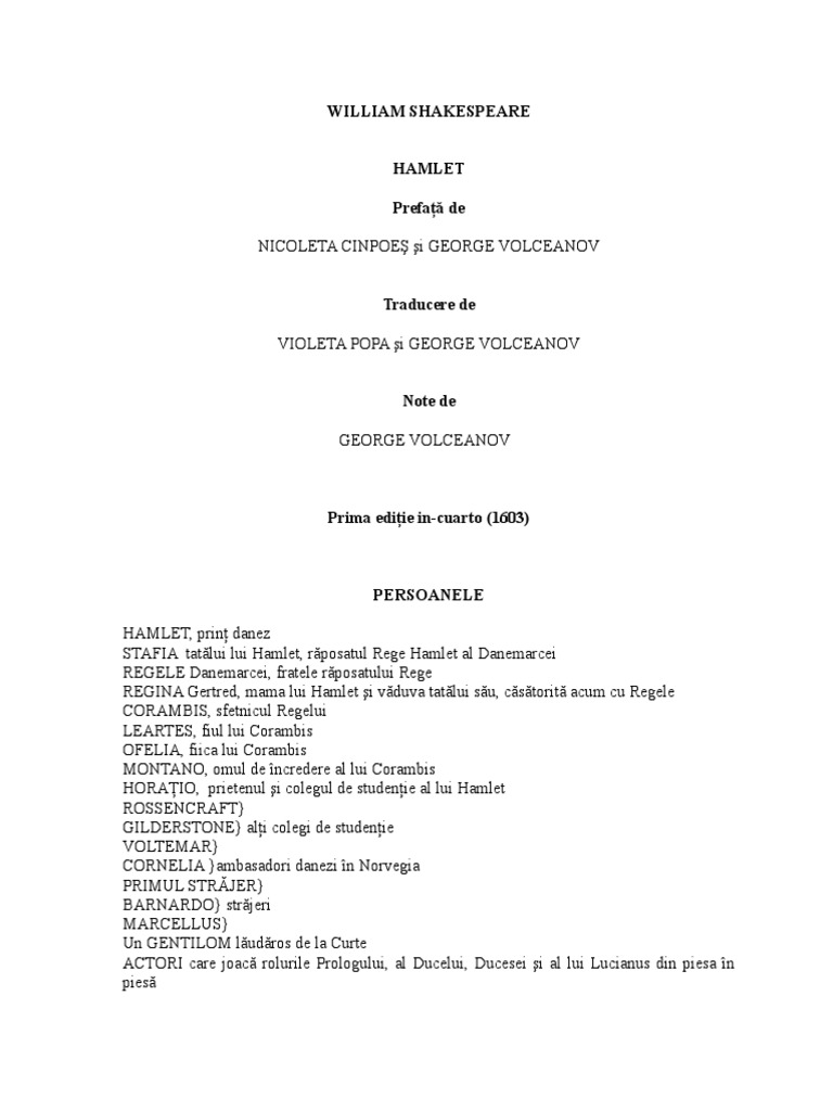 Hamlet | PDF | Art | Poetry