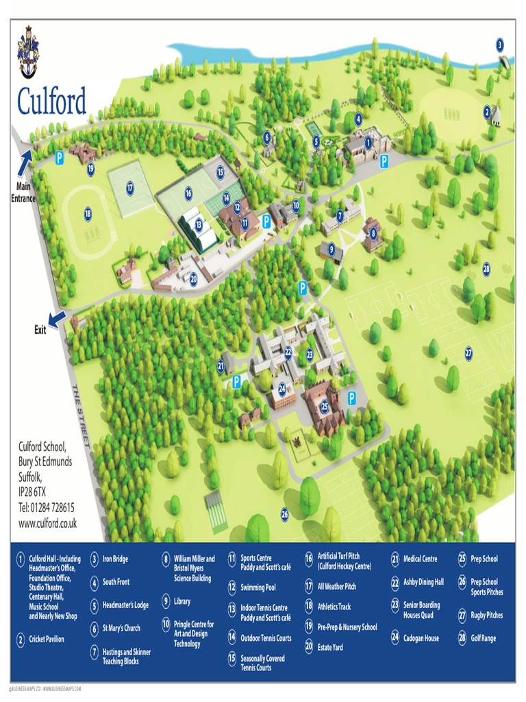 Culford School Map and Buildings Floor Plans With Equipment | PDF