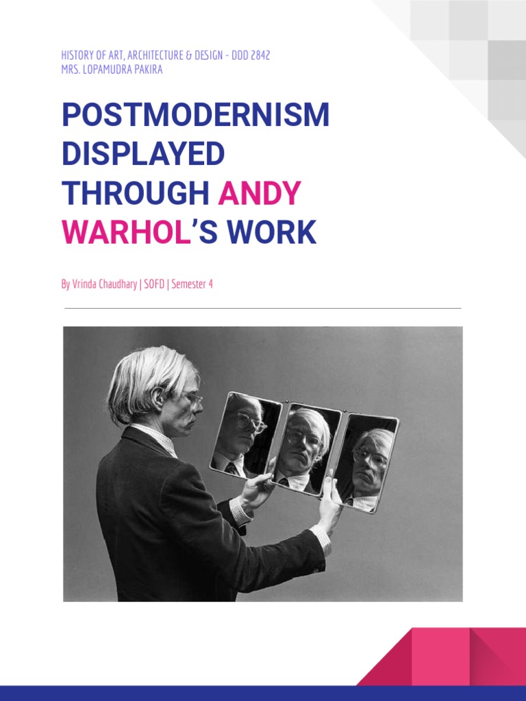 Andy Warhol's Postmodern Art Analysis | PDF