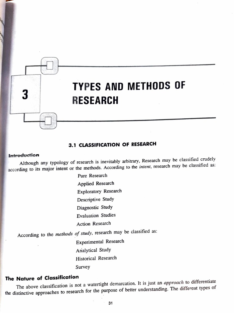 Types & Methods of Research | PDF | Theory | Basic Research