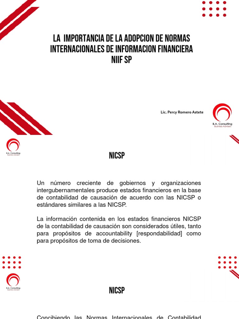 NICSP Normas Internacionales de Contabilidad Del Sector Público A Ser ...