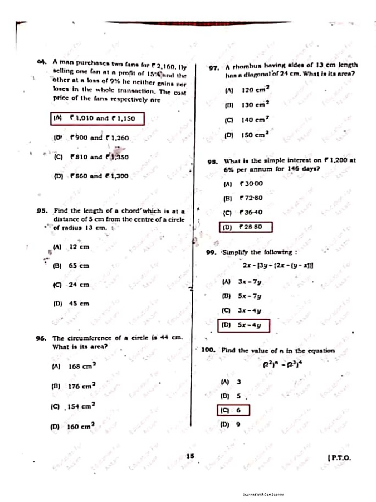 Dhs Assam Question Paper 2021 | PDF