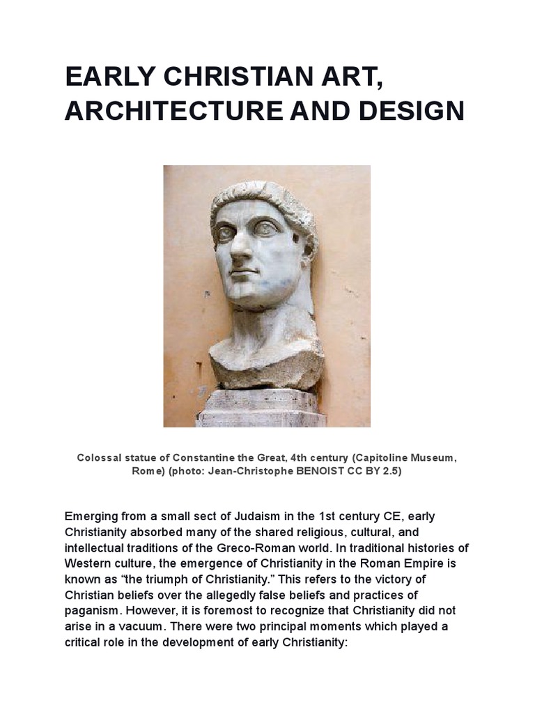 Early Christian Art, Architecture and Design | PDF | Constantine The ...