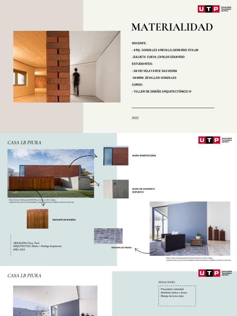 MATERIALIDAD | PDF | Construyendo tecnología | Materiales de construcción