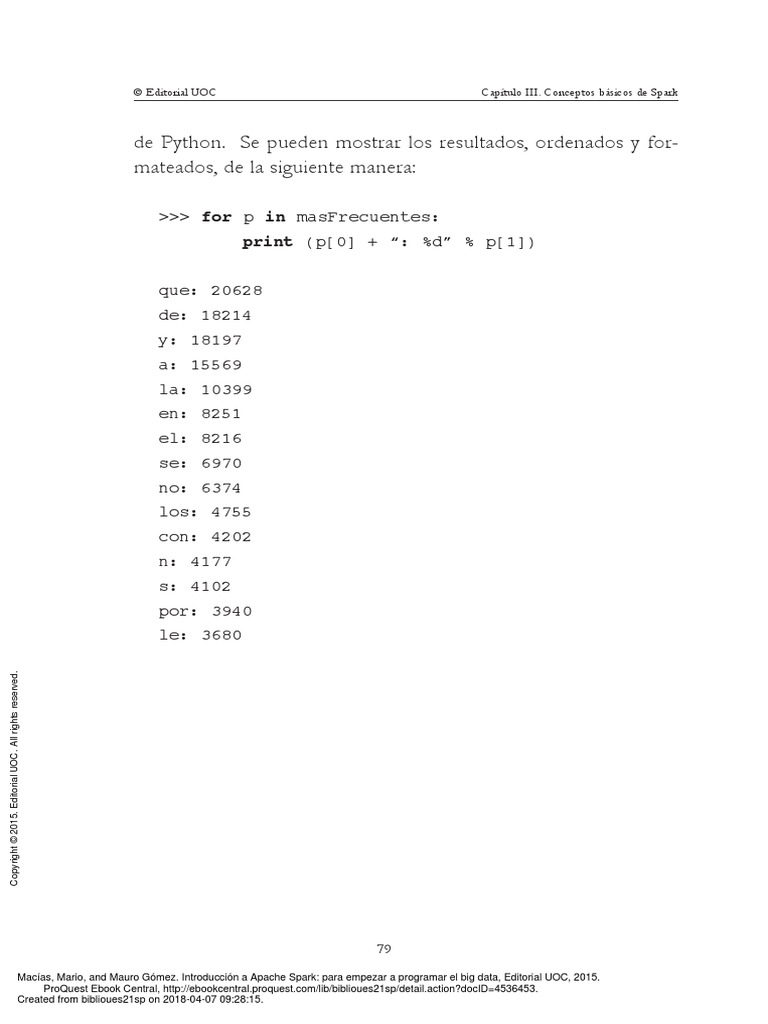 Introducción A Apache Spark para Empezar A Program... - (PG 81 - 161 ... Introducción A Apache Spark para Empezar A Program... - (PG 81 - 161 ...