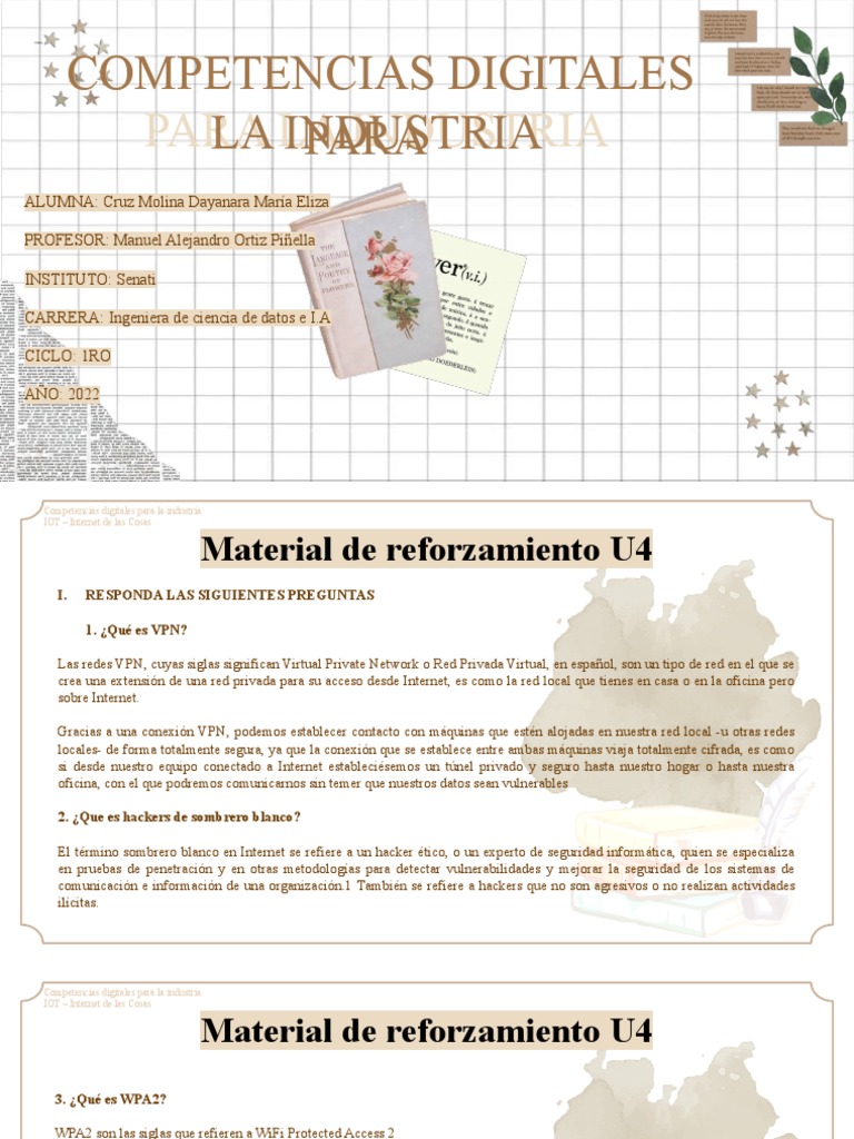 Material de Reforzamiento - U4 | PDF | Red privada virtual | Internet ...