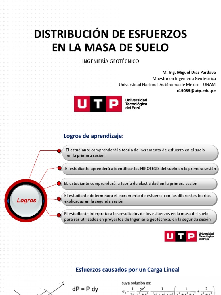 2 - Esfuerzo en La Masa de Suelo P3 - UTP - IG | PDF | Ciencia y matemática