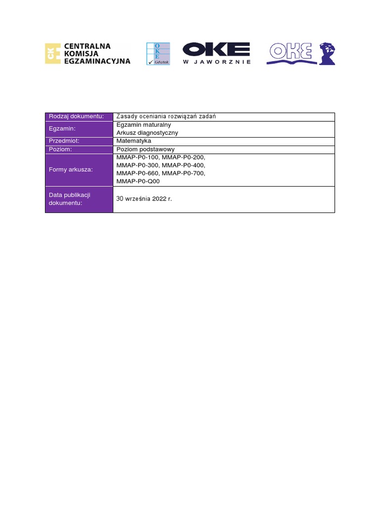 MMAP P0 100 200 300 400 660 700 Q00 2209 Zasady | PDF
