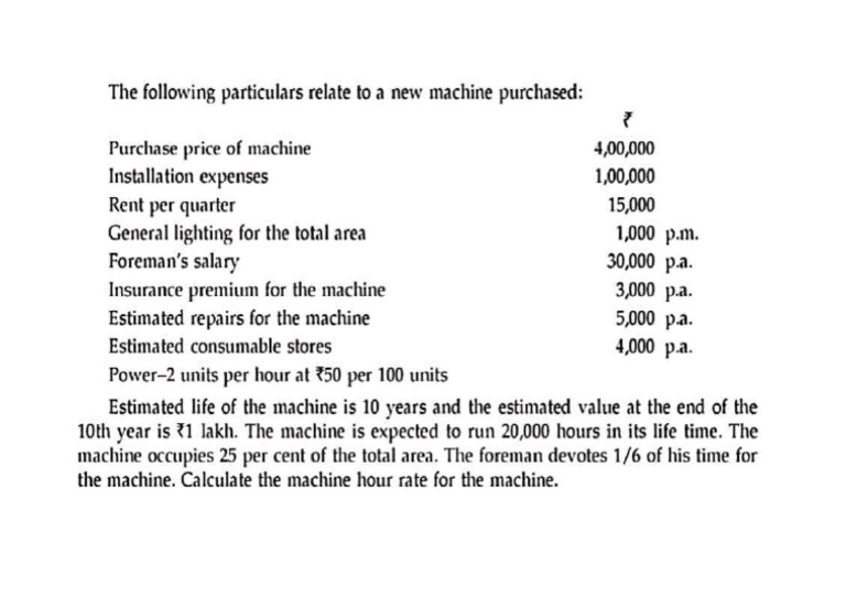 17 Machine Hour Example | PDF
