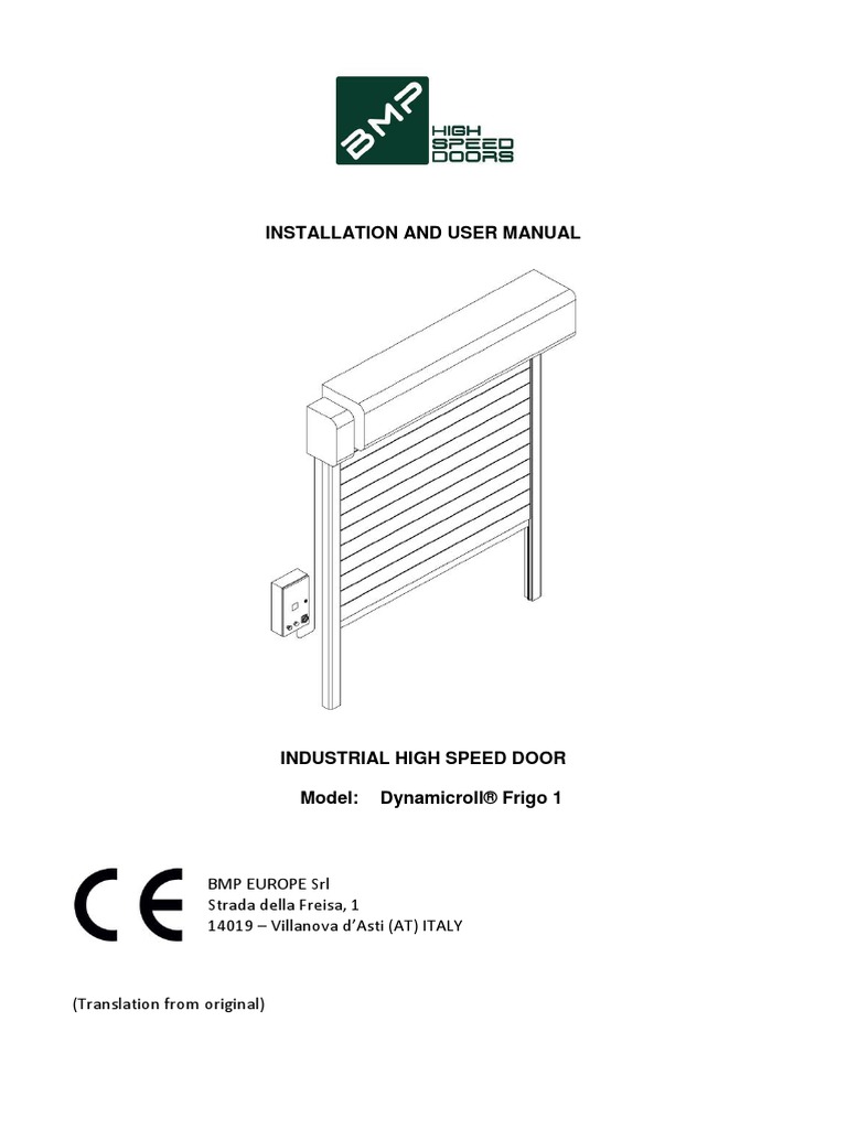 Manuale Di Installazione, Uso e Manutenzione Dynamicroll Frigo 1 (ENG) | PDF | Power Supply ...