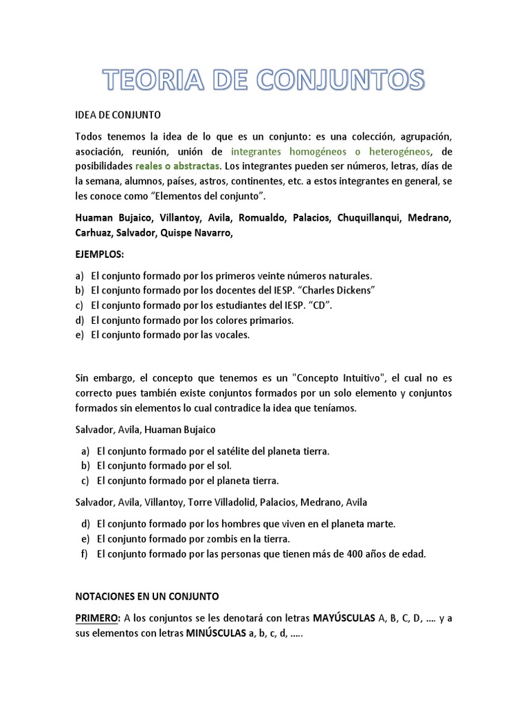 Teoria de Conjuntos | PDF | Conjunto (Matemáticas) | Lógica