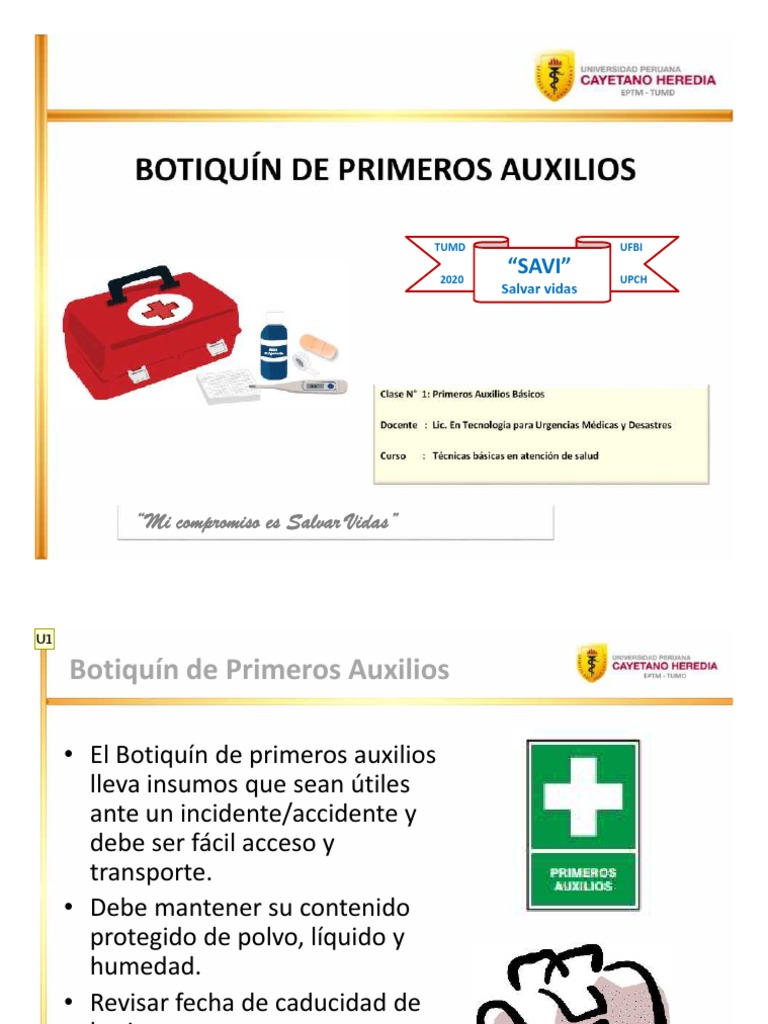 Contenido Esencial del Botiquín Escolar | PDF | Primeros auxilios | Lavado de manos