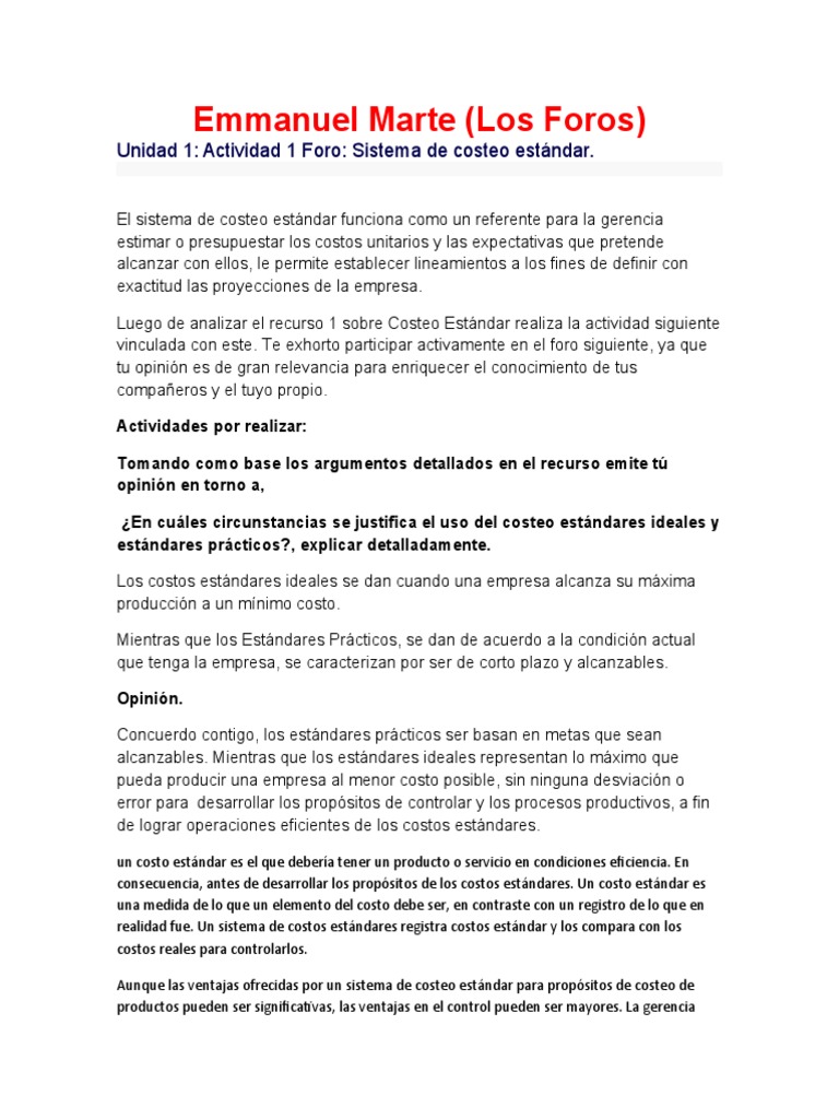 Emmanuel Marte (Foros) | PDF | Business | Impuestos