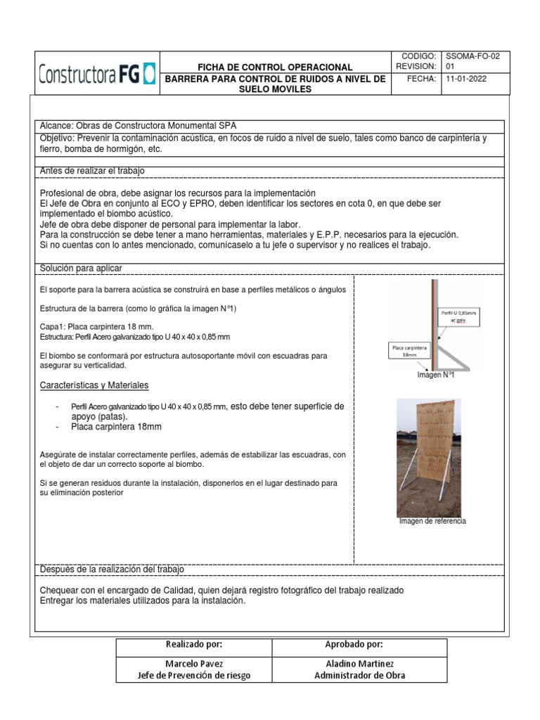 SSOMA-FO-04-Barrera Acustica Movil. | PDF