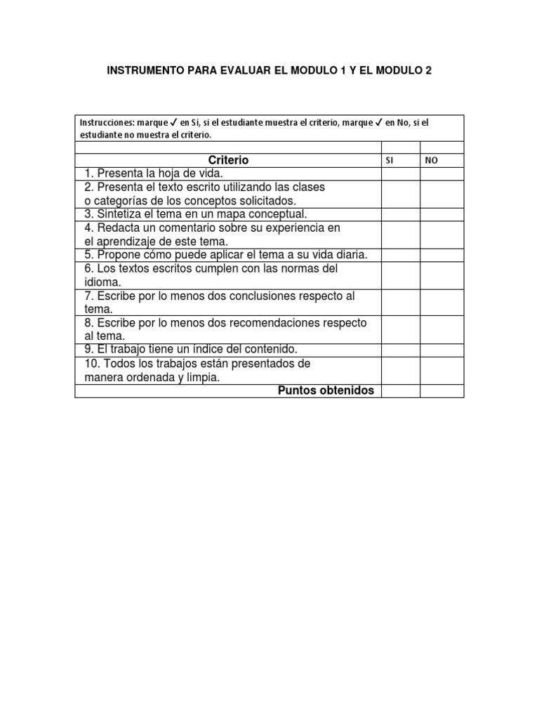 3 - Lista de Cotejo-Texto Paralelo | PDF