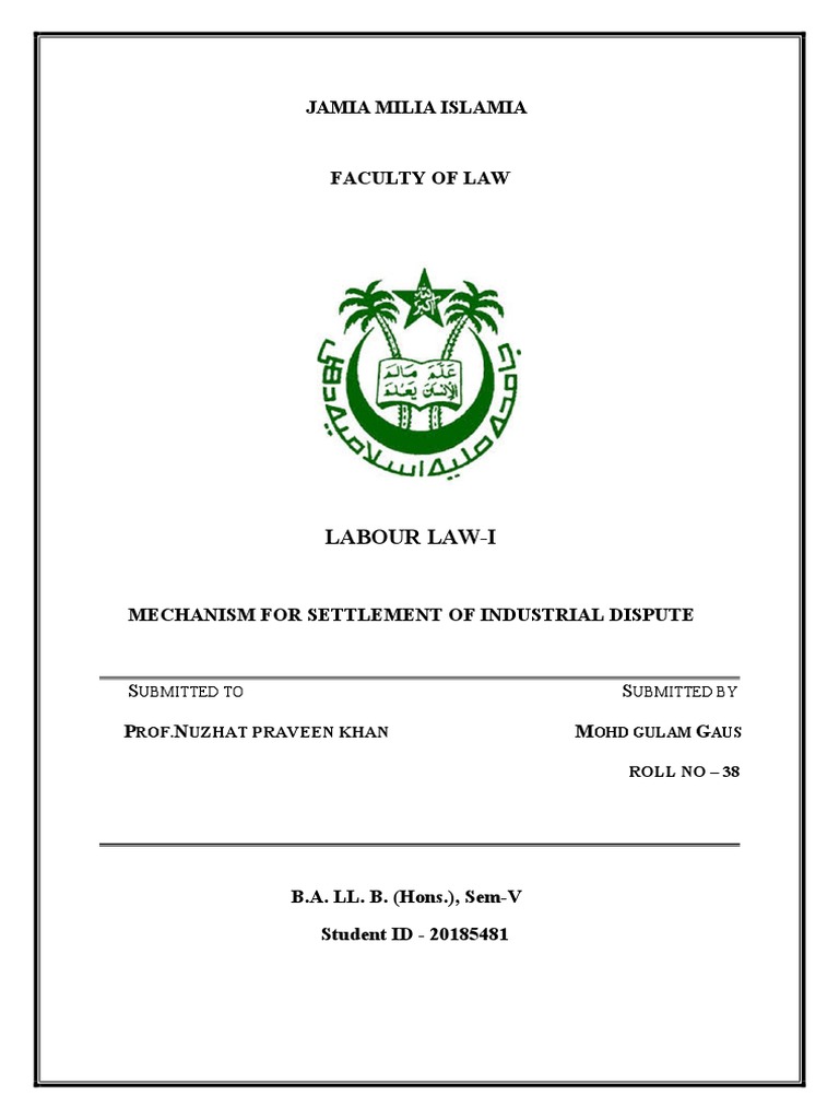 Labour Law 2 | PDF | Tribunal | Employment