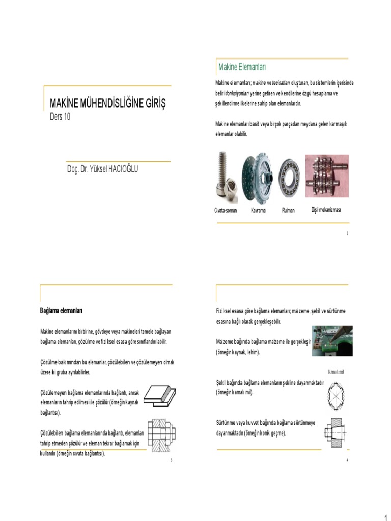 MakineMuhGiris Ders10 | PDF