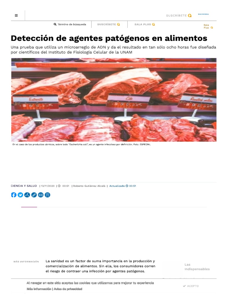 Agentes Nocivos en Los Alimentos | PDF
