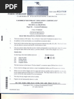 CAPE Building Mechanical Engineering Drawing Unit 1 Past Papers - 2005 ...