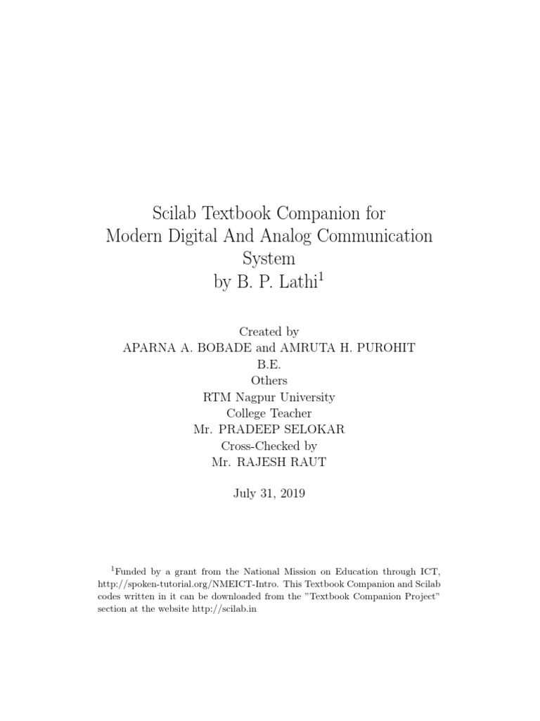 Modern Digital And Analog Communication System B P Lathi Pdf