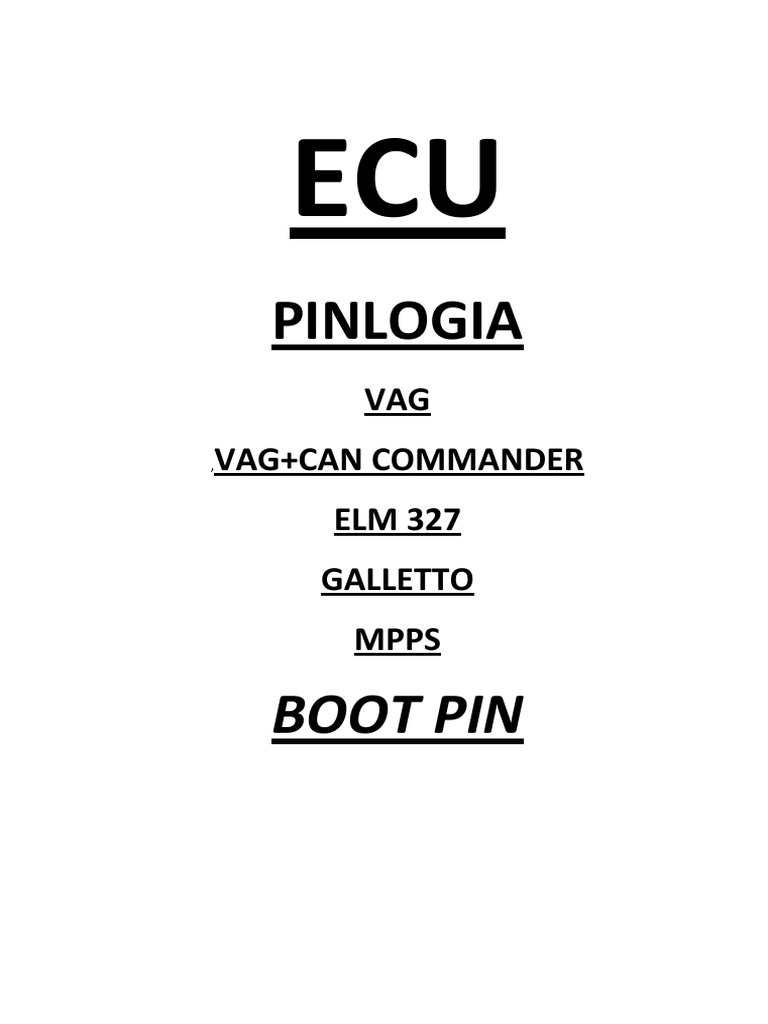 ECU Pin | PDF