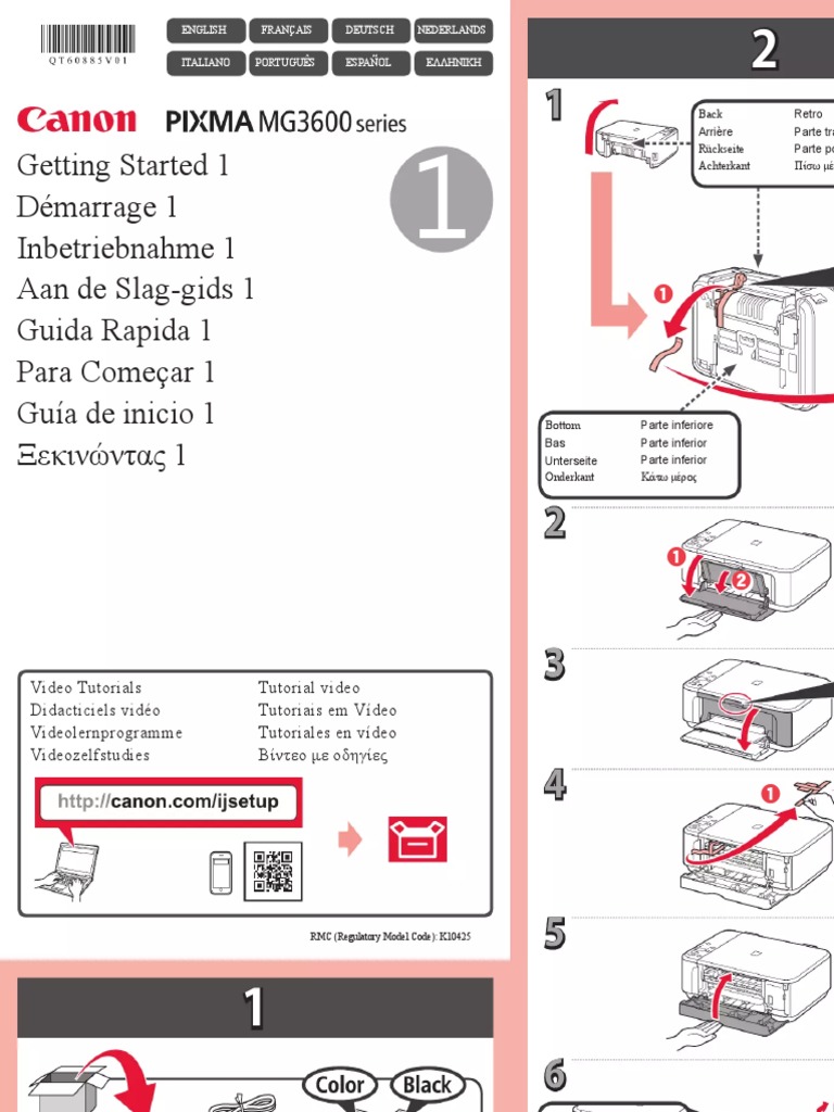 Manual Canon PIXMA MG3650 (Español - 2 Páginas) | PDF