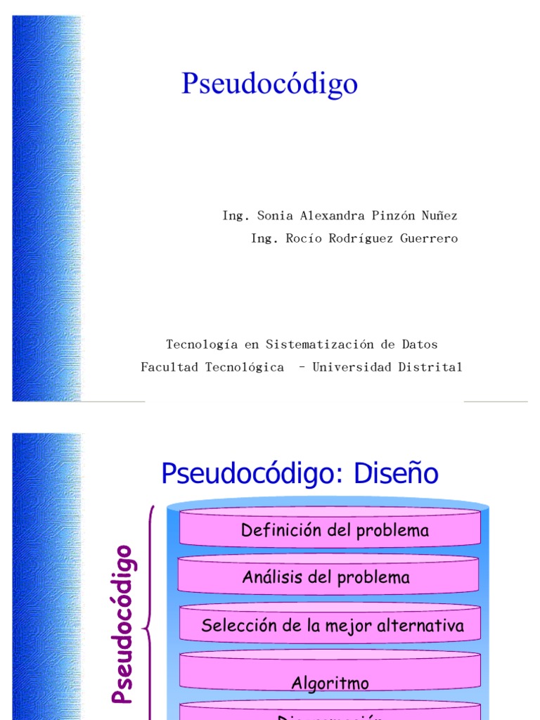 Algoritmos. Pseudocódigo | PDF