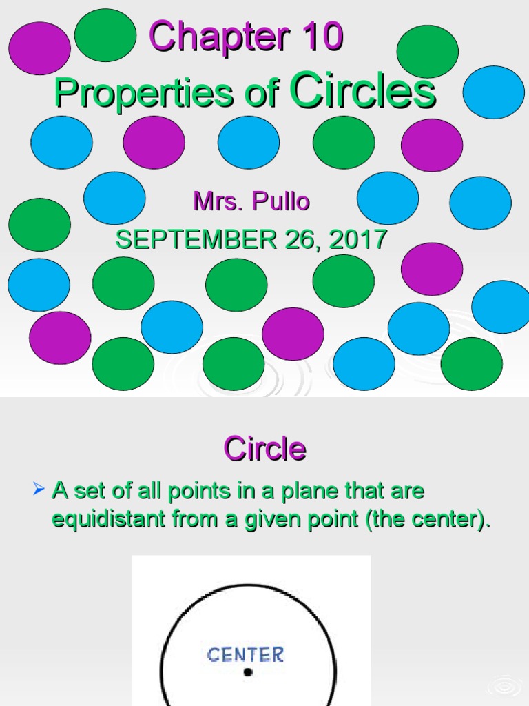 Circles Ppt Pdf Circle Perpendicular